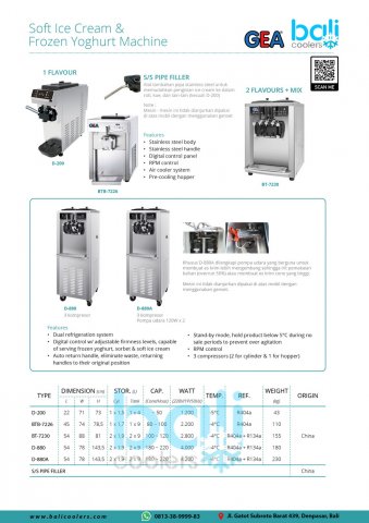 Ice Cream & Cabinet Ice Pack Machine - Bali Coolers: GEA, GETRA, RSA ...
