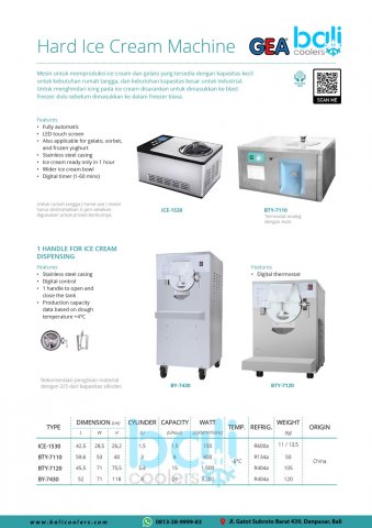 Ice Cream & Cabinet Ice Pack Machine - Bali Coolers: GEA, GETRA, RSA ...